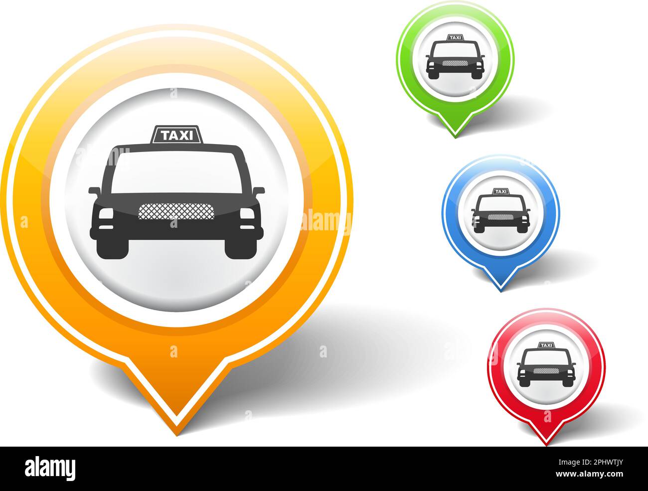 New york city green cab Cut Out Stock Images & Pictures - Alamy