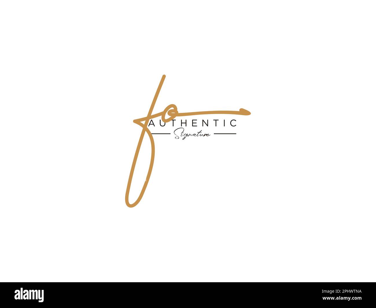 Letter FO Signature Logo Template Vector Stock Vector Image & Art - Alamy