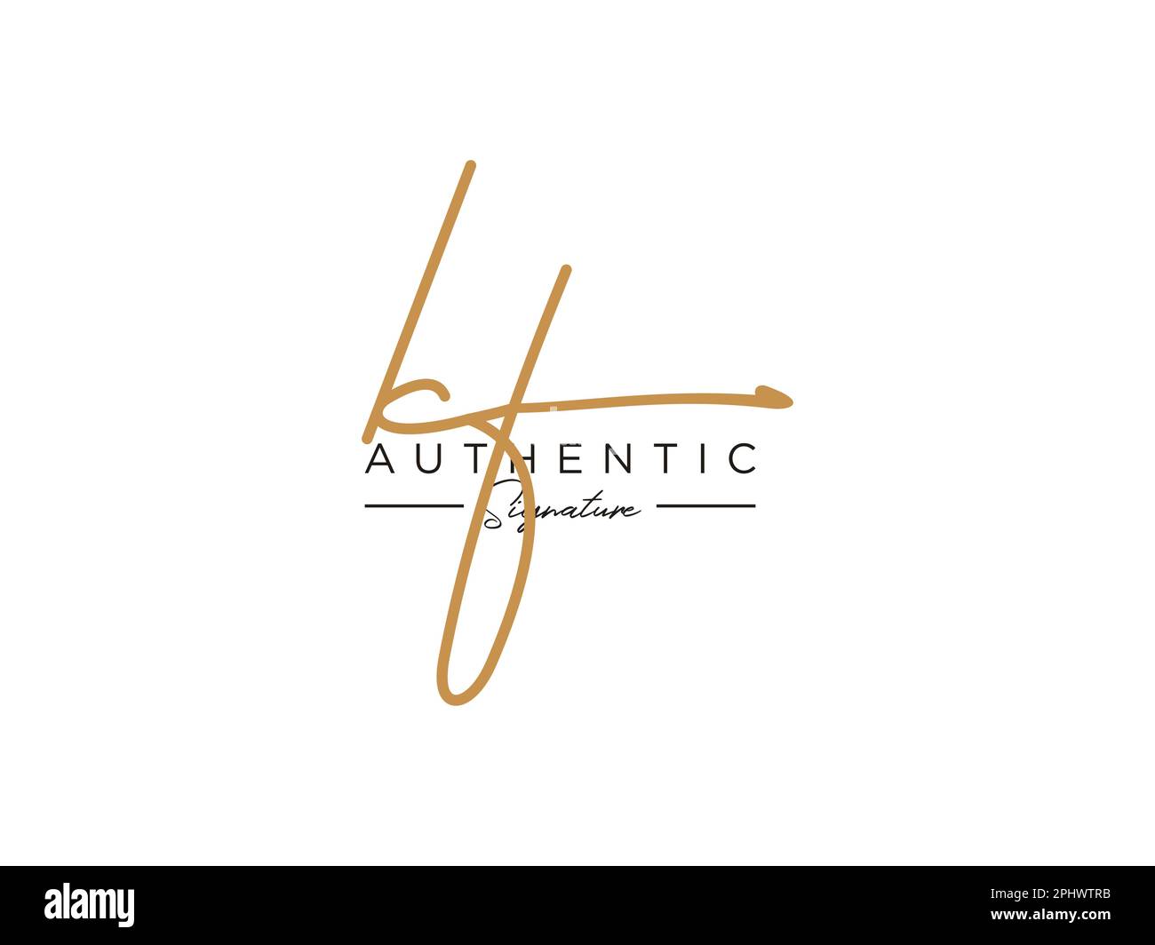 Letter KF Signature Logo Template Vector Stock Vector Image & Art - Alamy