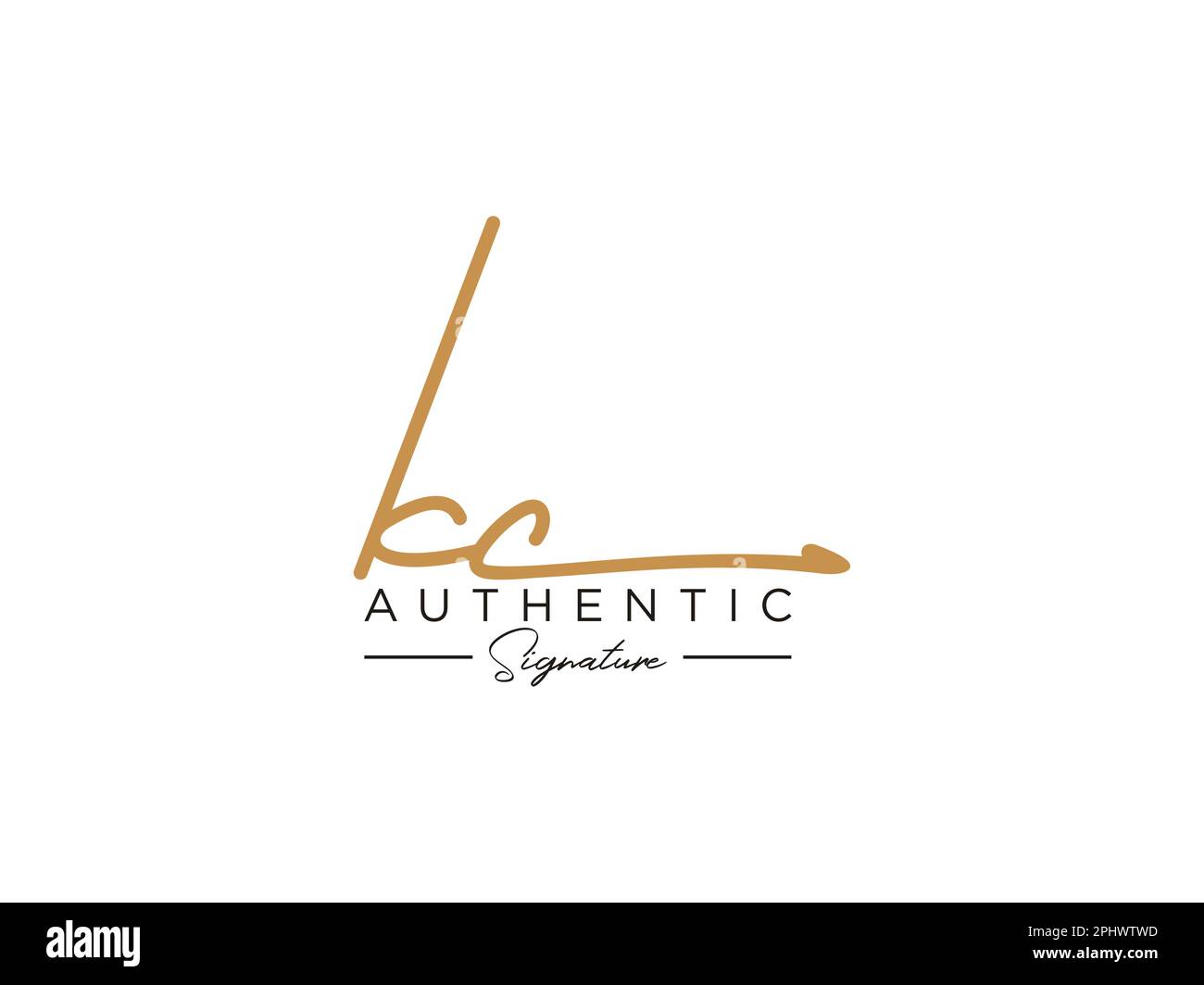 Letter KC Signature Logo Template Vector Stock Vector Image & Art - Alamy