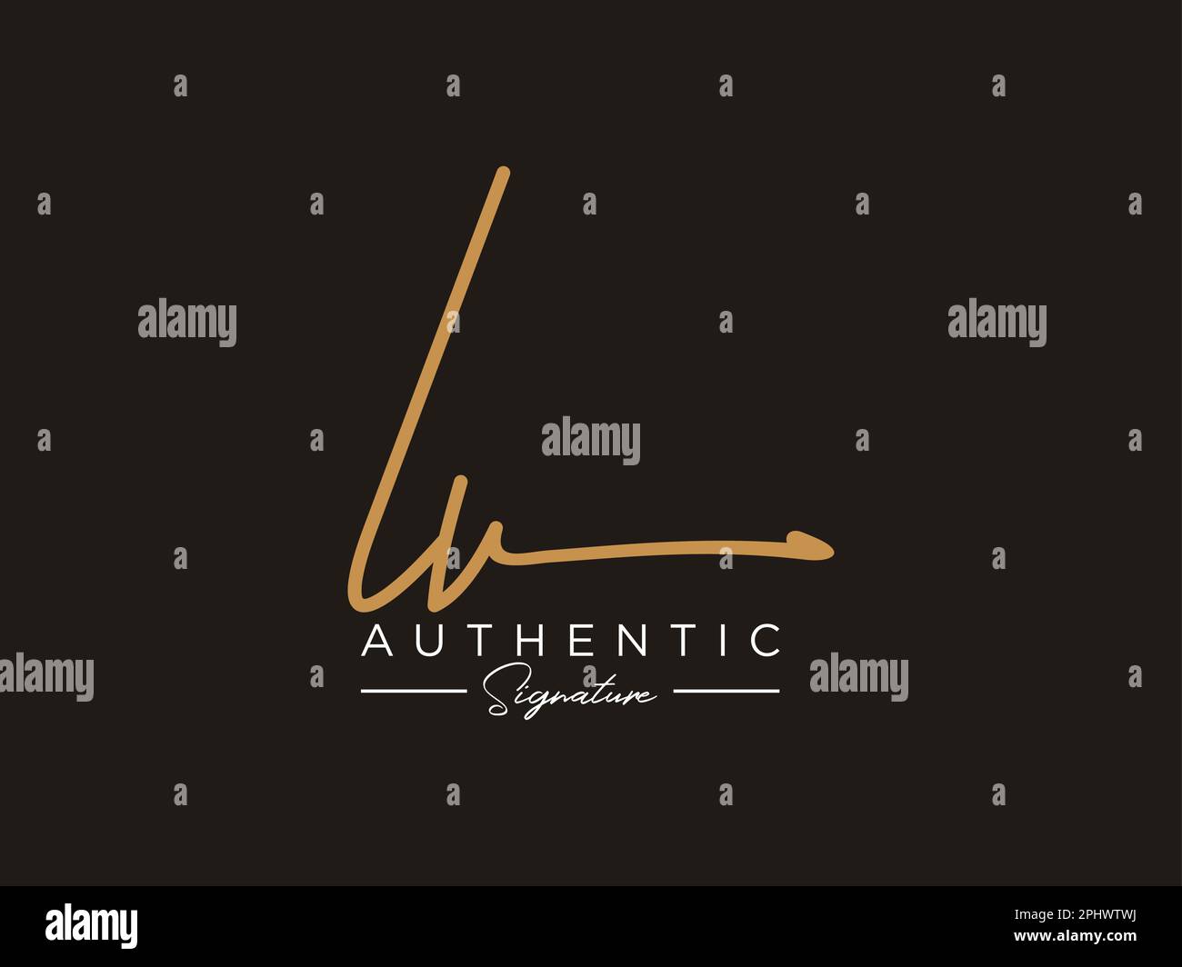 Letter LV Signature Logo Template Vector Stock Vector Image & Art - Alamy