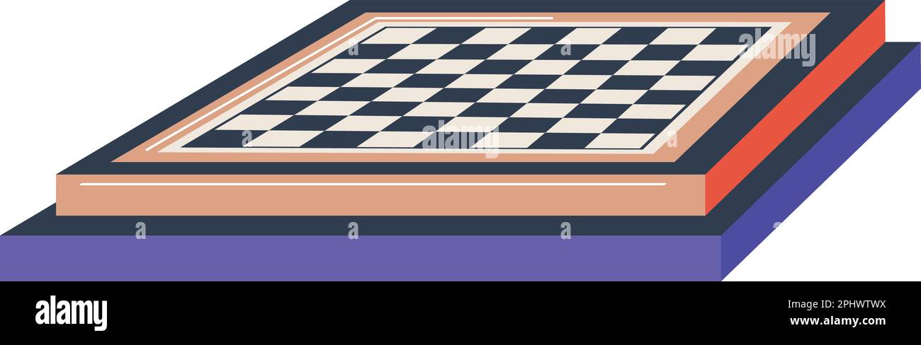 Chess board side view Stock Vector Images - Alamy