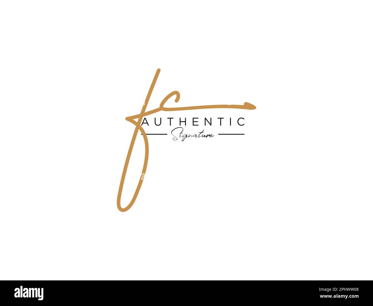 Letter FC Signature Logo Template Vector Stock Vector Image & Art - Alamy