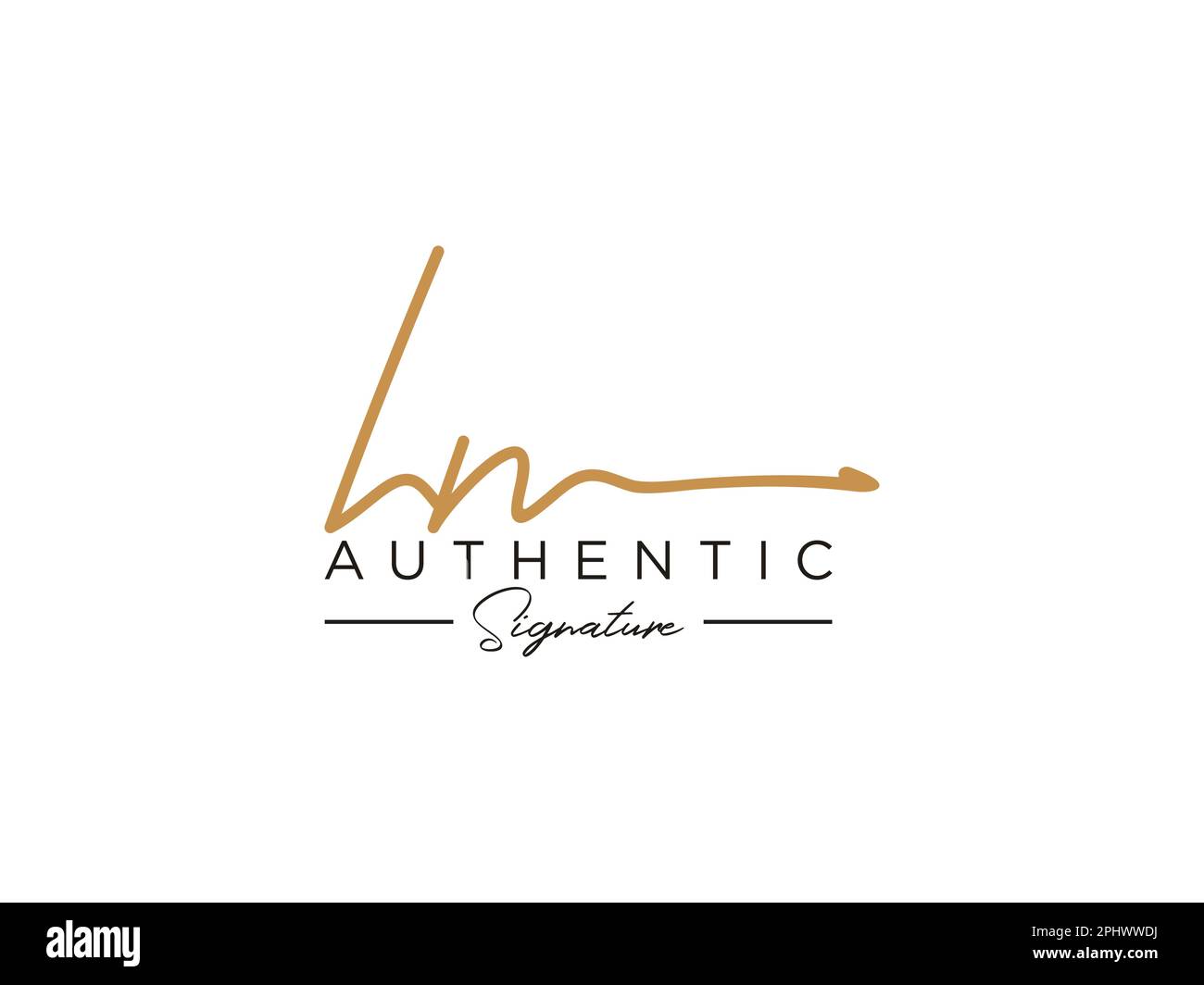 Letter HM Signature Logo Template Vector Stock Vector Image & Art - Alamy