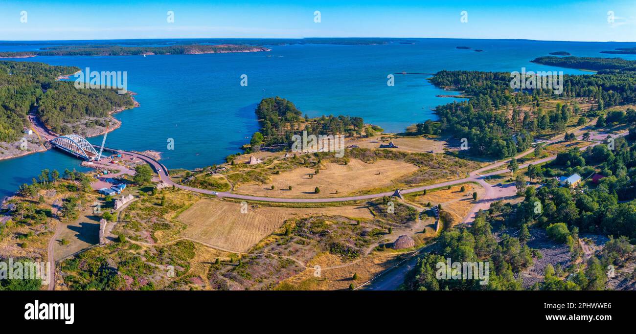 Panorama view of Aland islands near Bomarsund in Finland Stock Photo ...