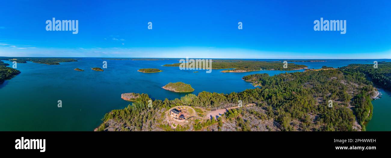 Notvikstornet tower at Bomarsund fortress at Aland islands in Finland ...