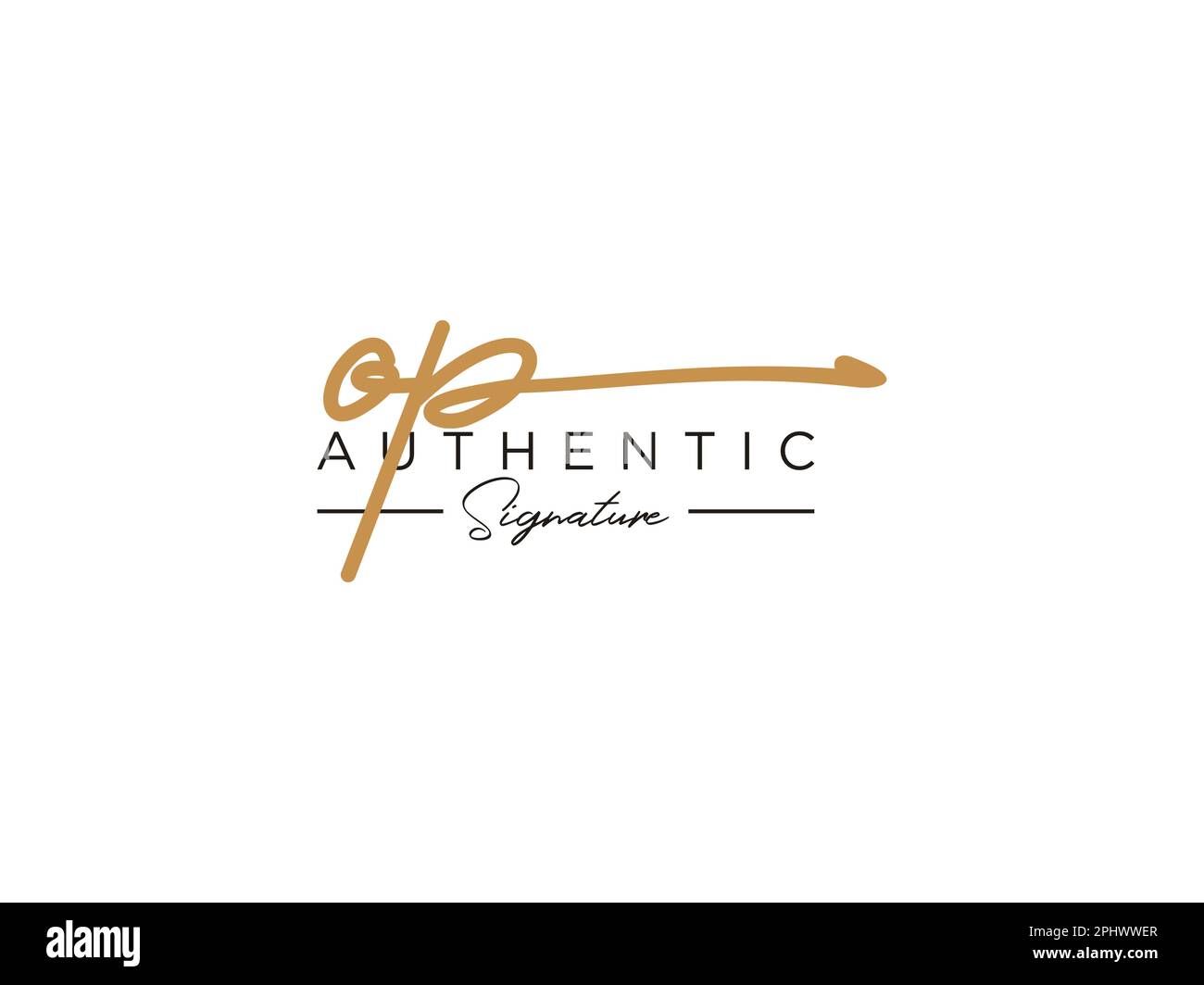 Letter OP Signature Logo Template Vector Stock Vector Image & Art - Alamy
