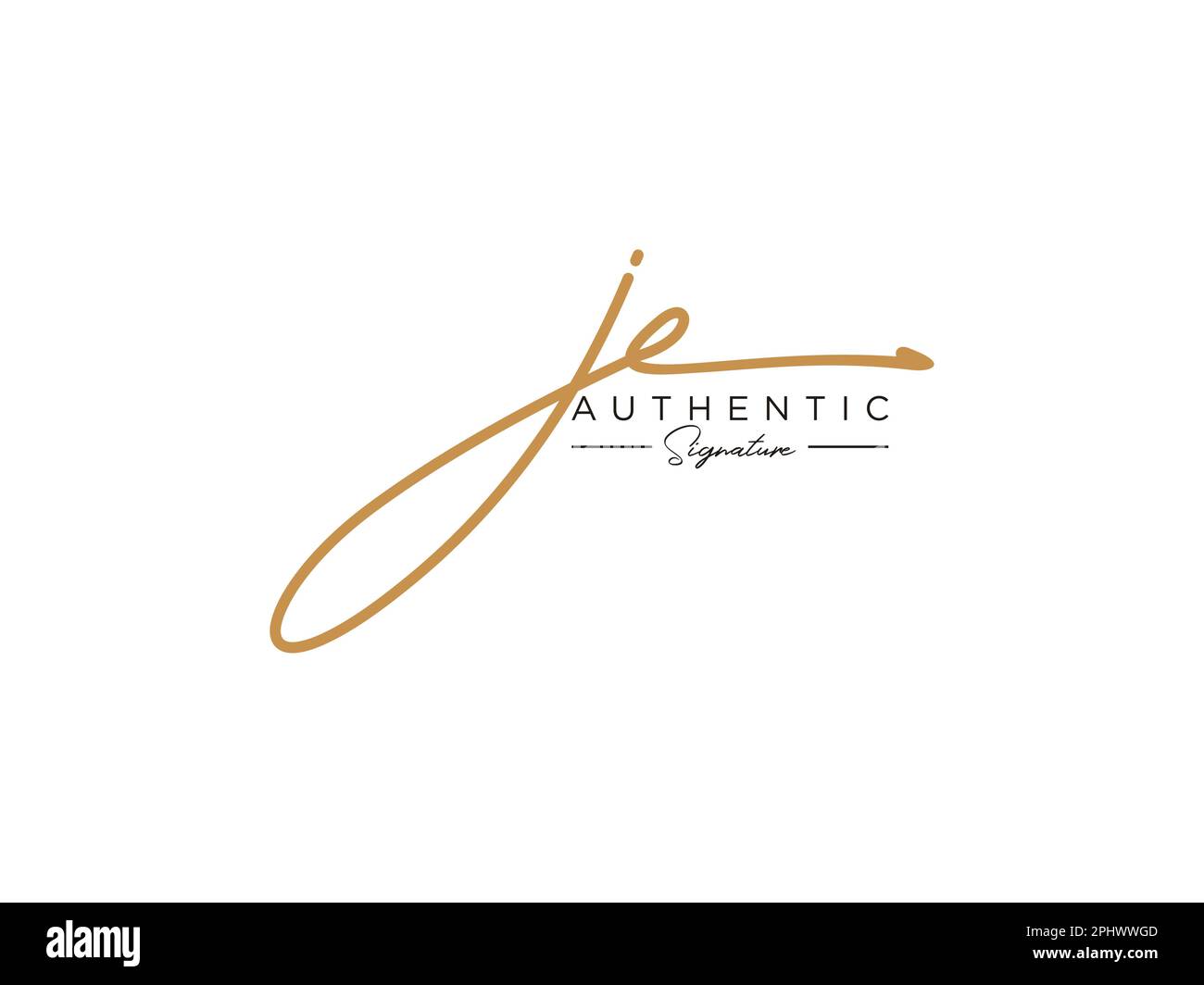 Letter JE Signature Logo Template Vector Stock Vector Image & Art - Alamy