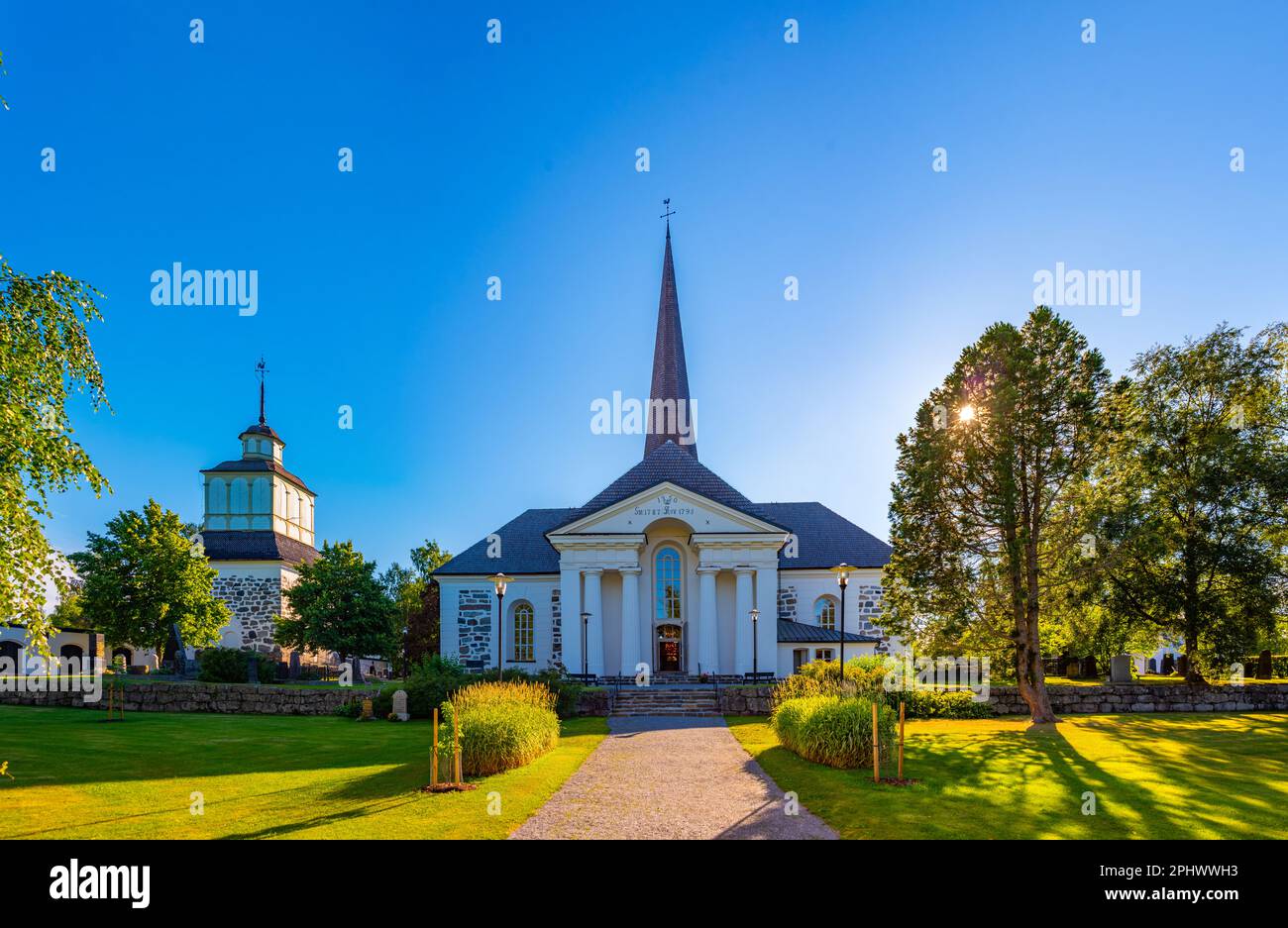 Pedersöre Church in Jakobstad in Finland Stock Photo - Alamy