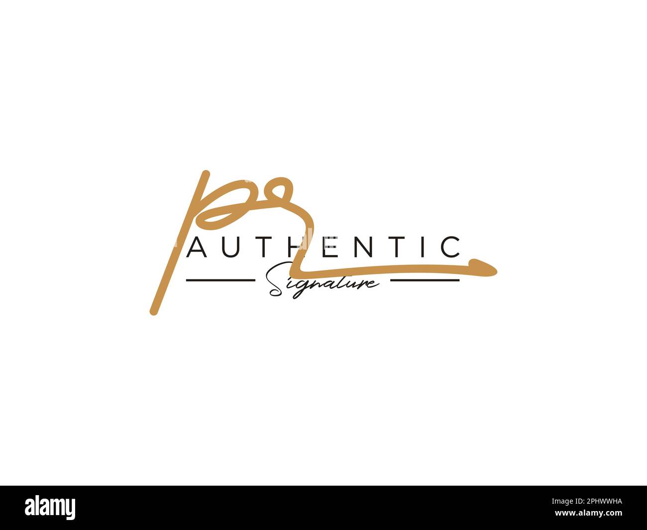 Letter PR Signature Logo Template Vector Stock Vector Image & Art - Alamy