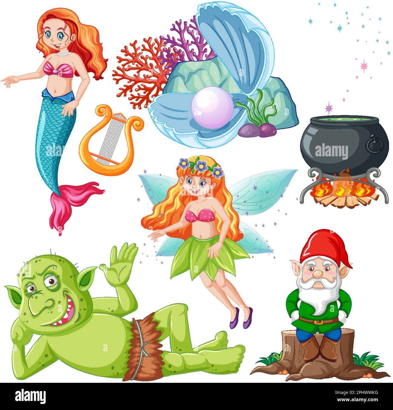 Beautiful enchanting fairy vector hi-res stock photography and images ...