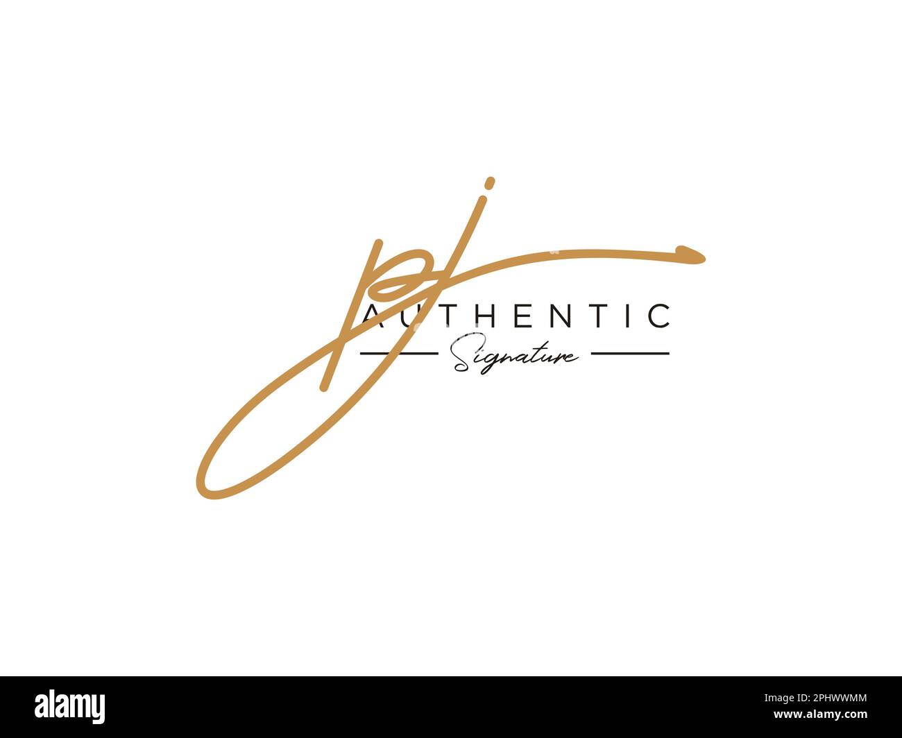 Letter PJ Signature Logo Template Vector Stock Vector Image & Art - Alamy