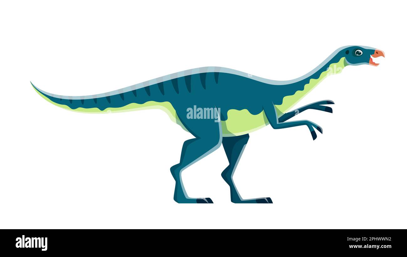 Cartoon Dryosaurus dinosaur character, Jurassic dino extinct reptile ...