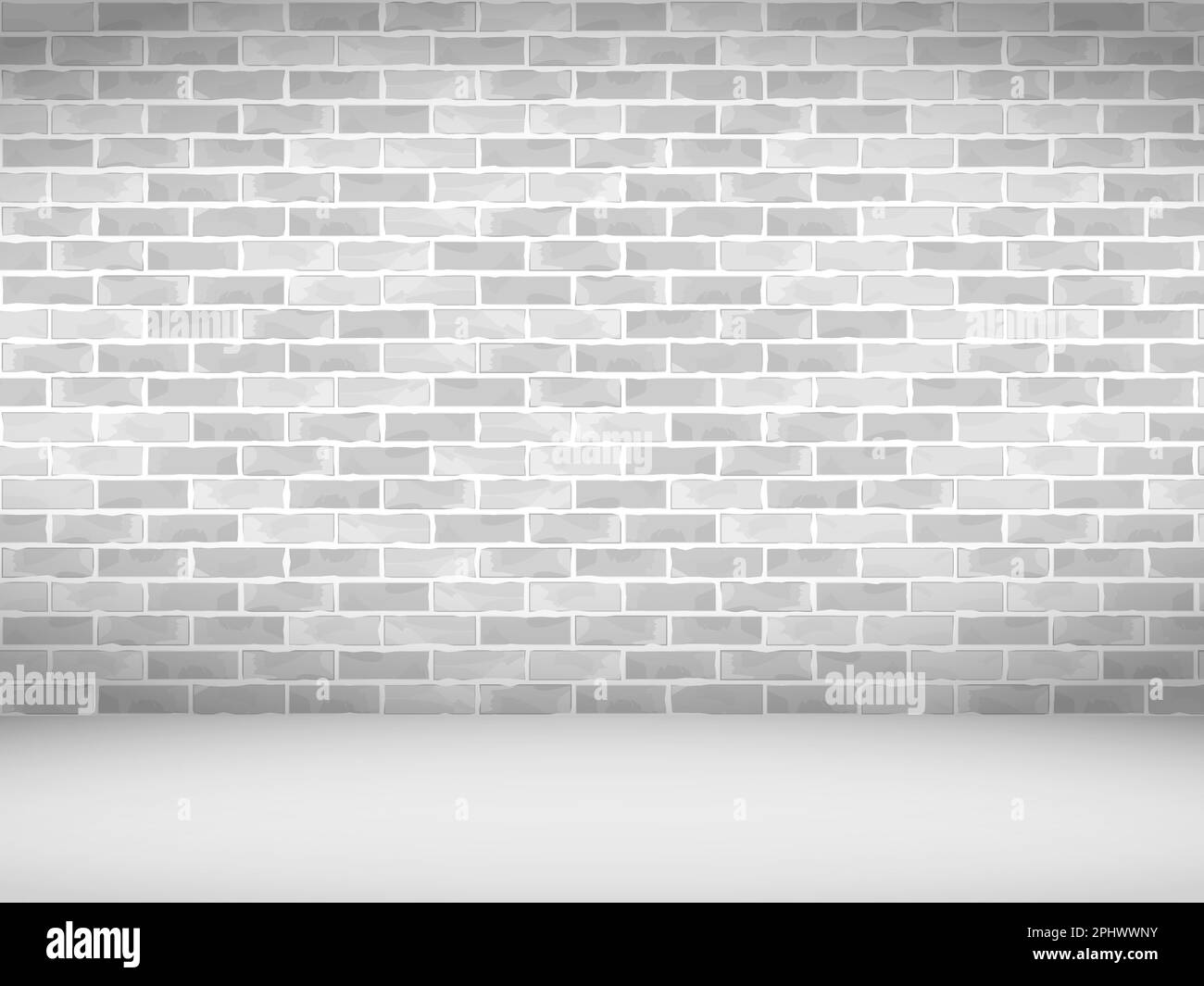 Old white brick wall, vector eps10 illustration Stock Vector Image ...
