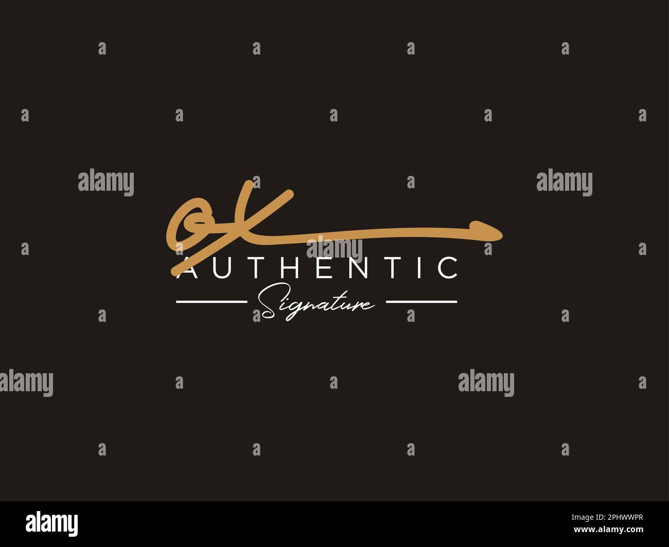 Letter OX Signature Logo Template Vector Stock Vector Image & Art - Alamy