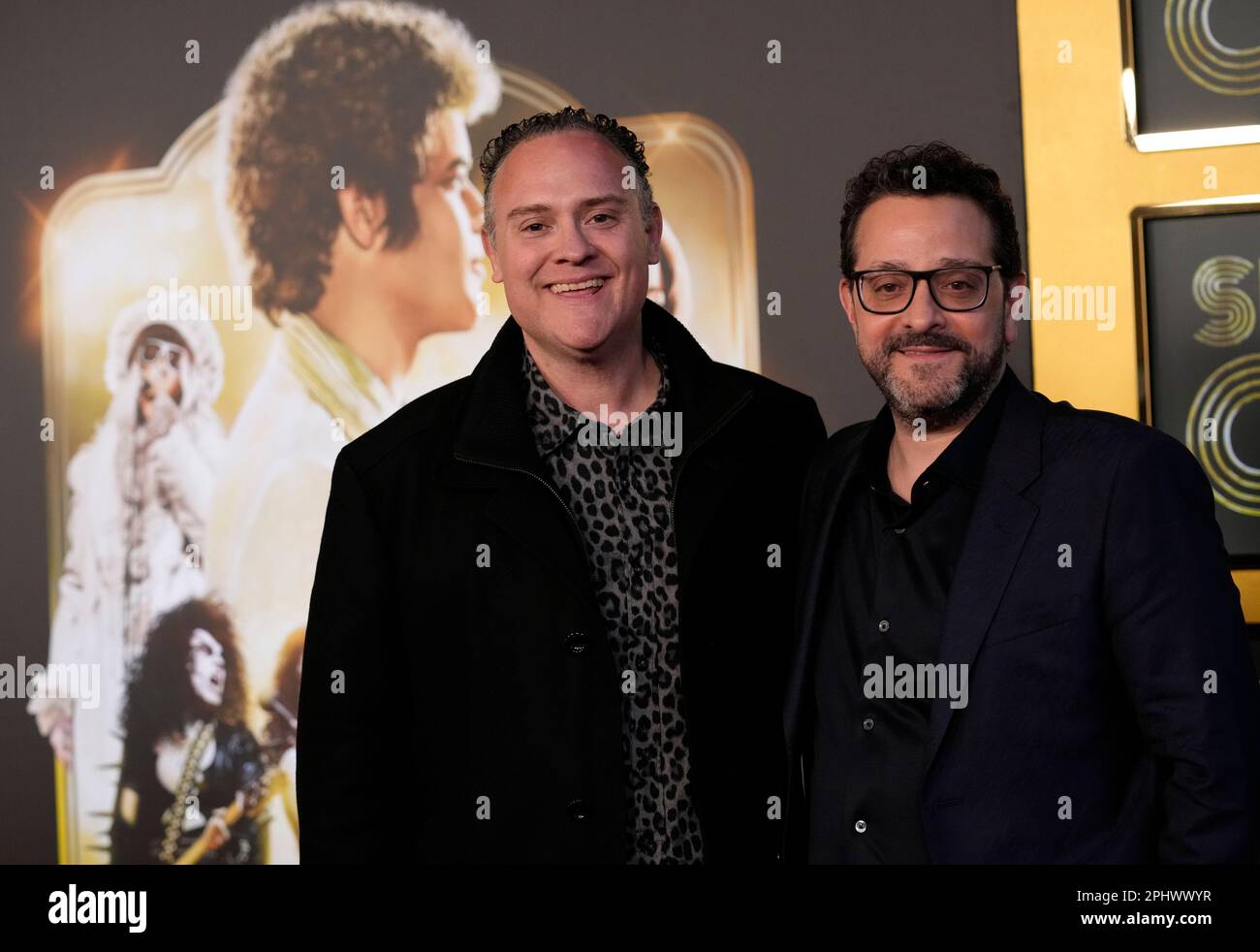 Producer Evan Bogart, left, and writer/director Timothy Bogart pose ...