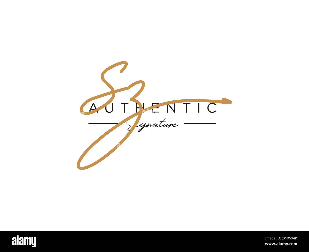 Letter SZ Signature Logo Template Vector Stock Vector Image & Art - Alamy