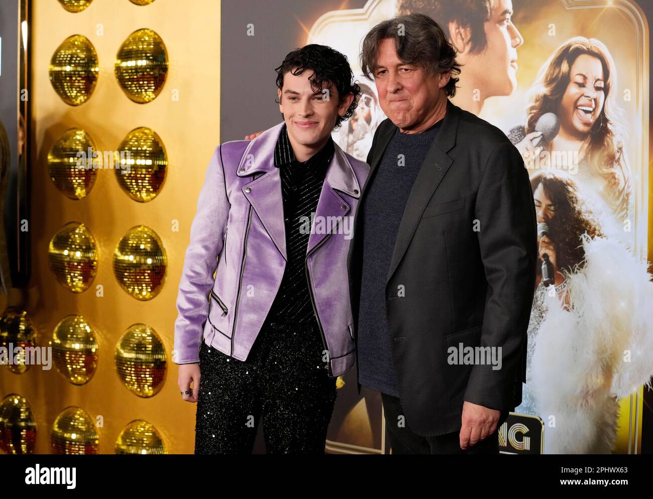 Casey Likes, left, and Cameron Crowe pose together at the premiere of ...