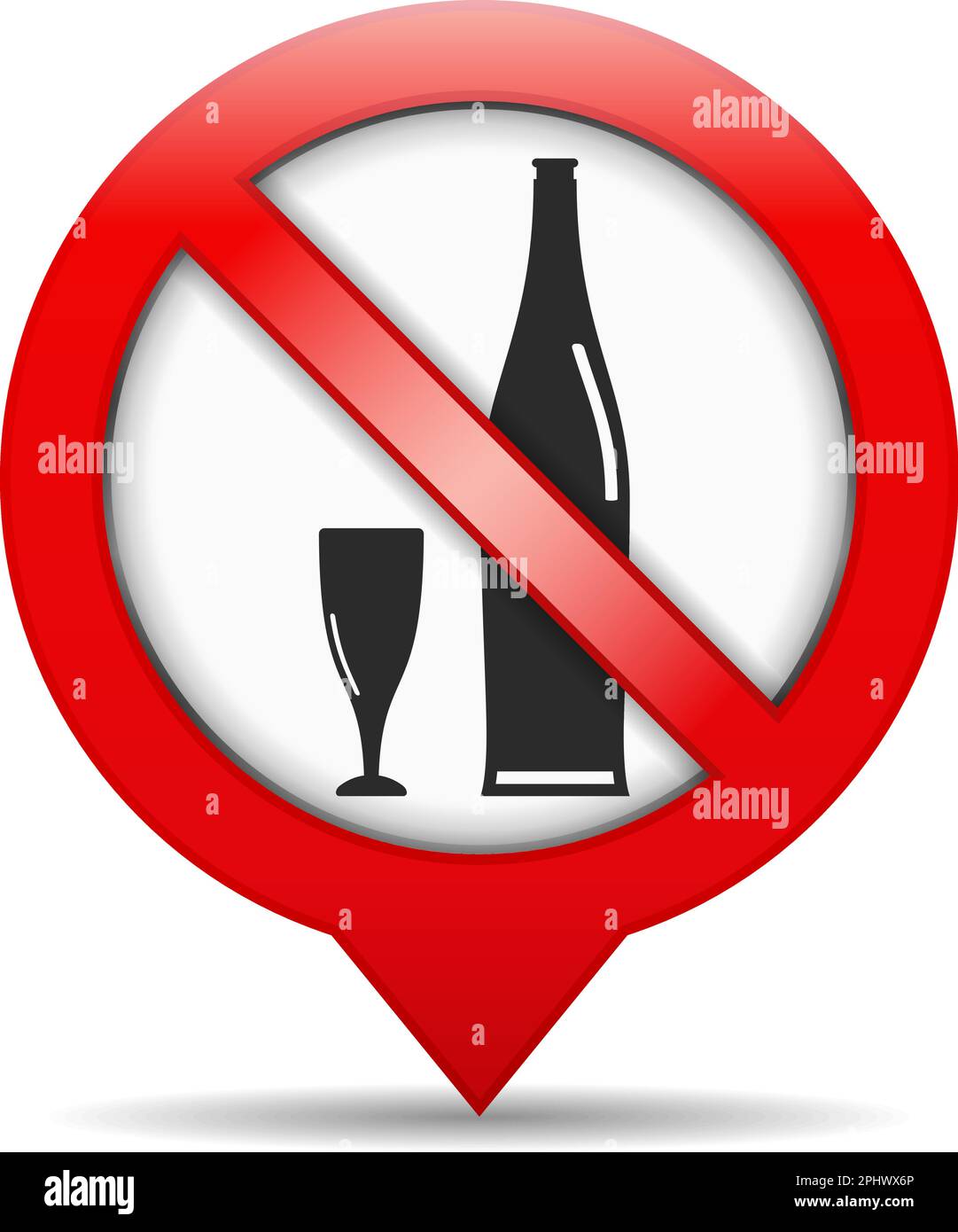 No alcohol sign, vector eps10 illustration Stock Vector Image & Art - Alamy