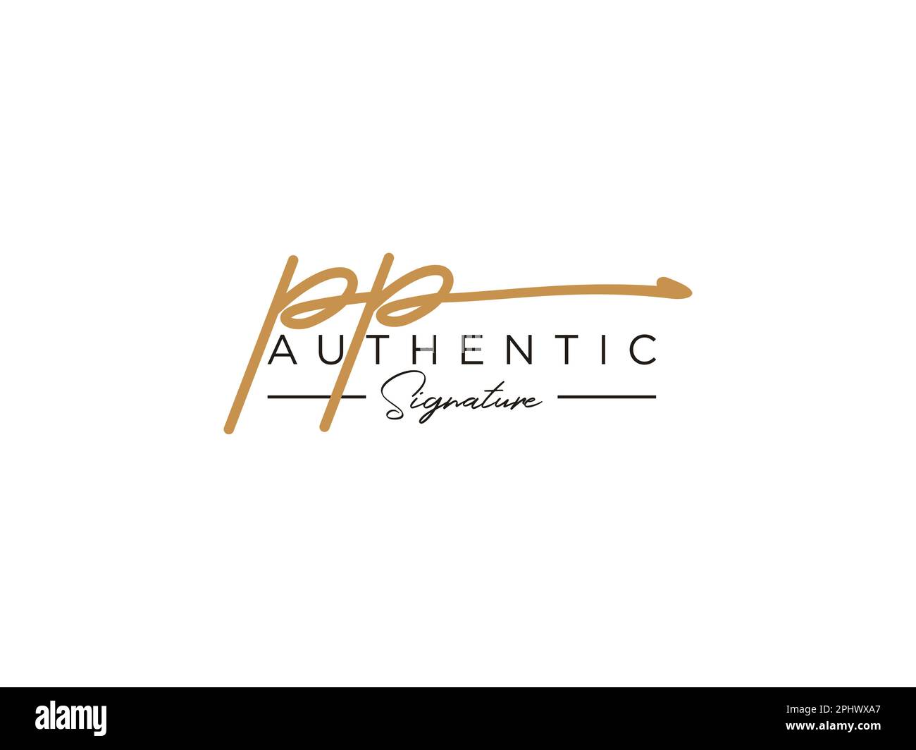 Letter PP Signature Logo Template Vector Stock Vector Image & Art - Alamy