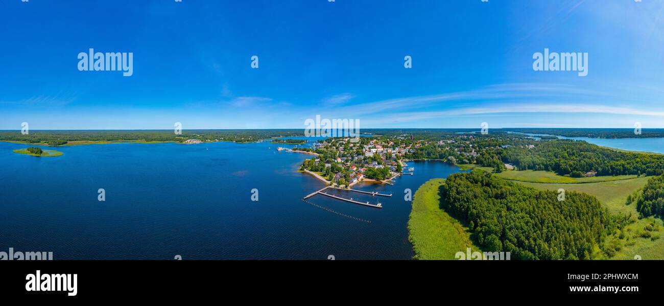 Panorama view of Finnish town Ekenas Stock Photo - Alamy