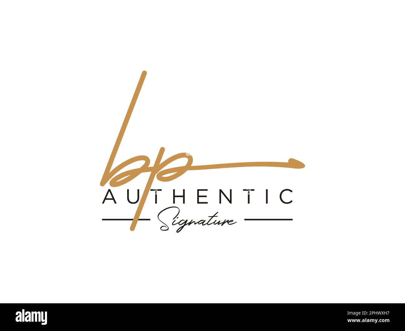 Letter BP Signature Logo Template Vector Stock Vector Image & Art - Alamy
