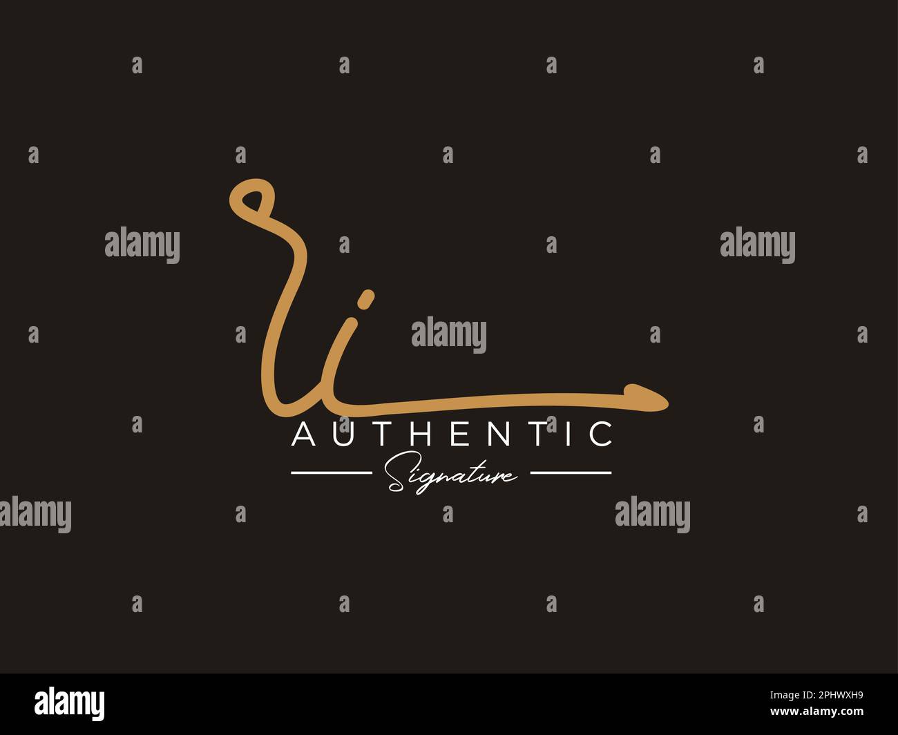 Letter RI Signature Logo Template Vector Stock Vector Image & Art - Alamy