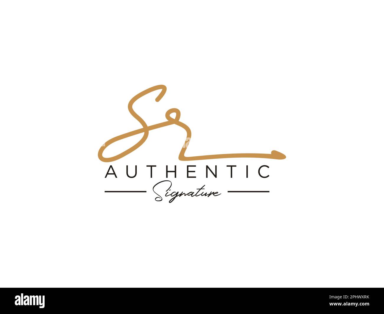 Letter Sr Signature Logo Template Vector Stock Vector Image Art Alamy