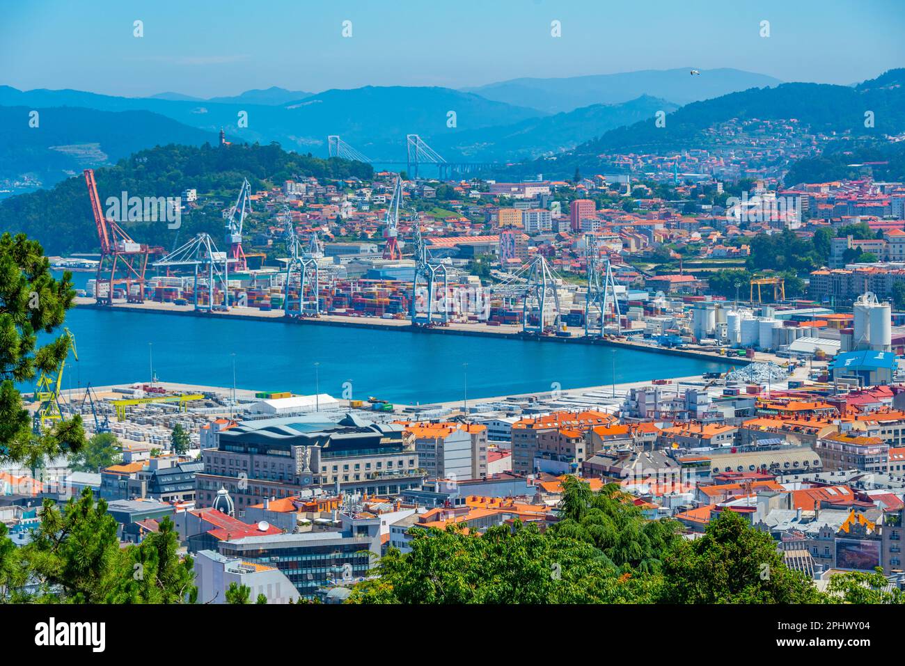 Vigo port aerial hi-res stock photography and images - Alamy