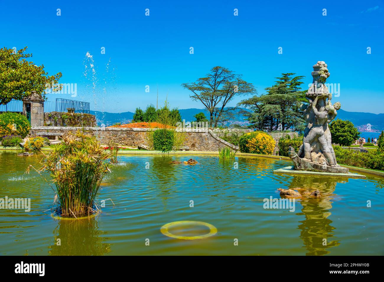 Park at the Castelo do Castro in Spanish town Vigo Stock Photo - Alamy