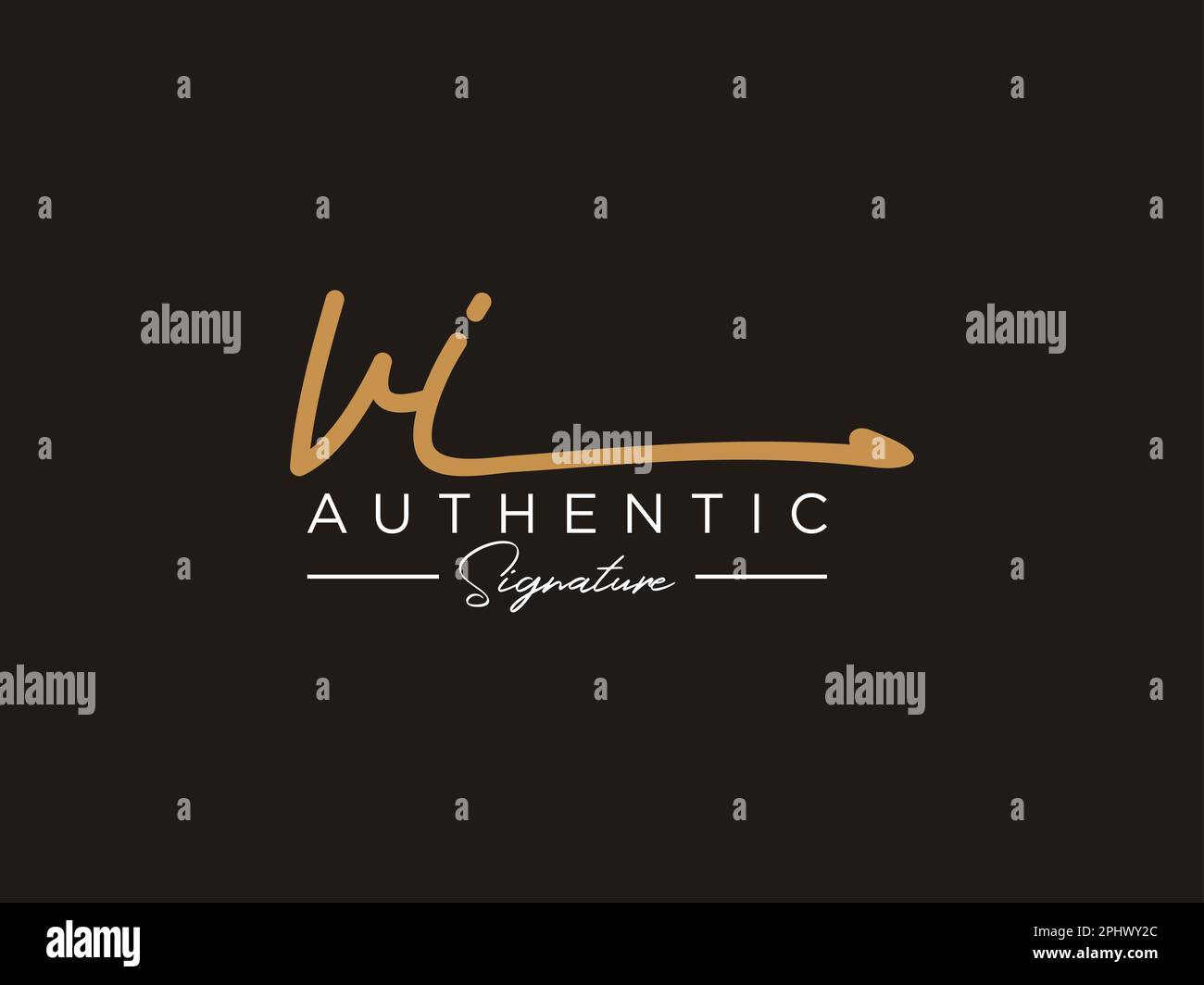 Letter VI Signature Logo Template Vector Stock Vector Image & Art - Alamy