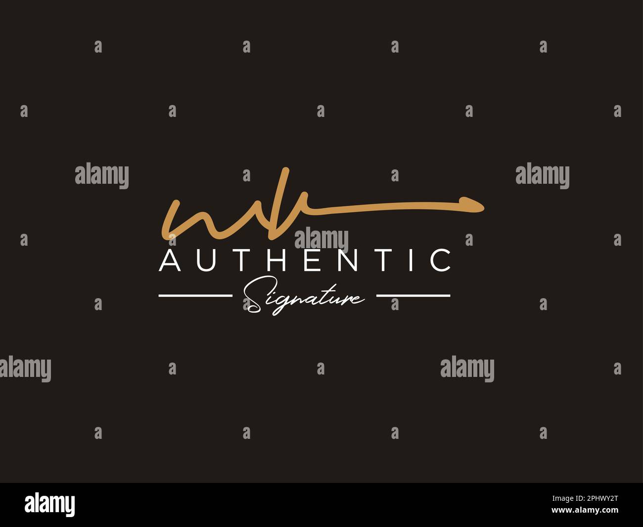 Letter WV Signature Logo Template Vector Stock Vector Image & Art - Alamy