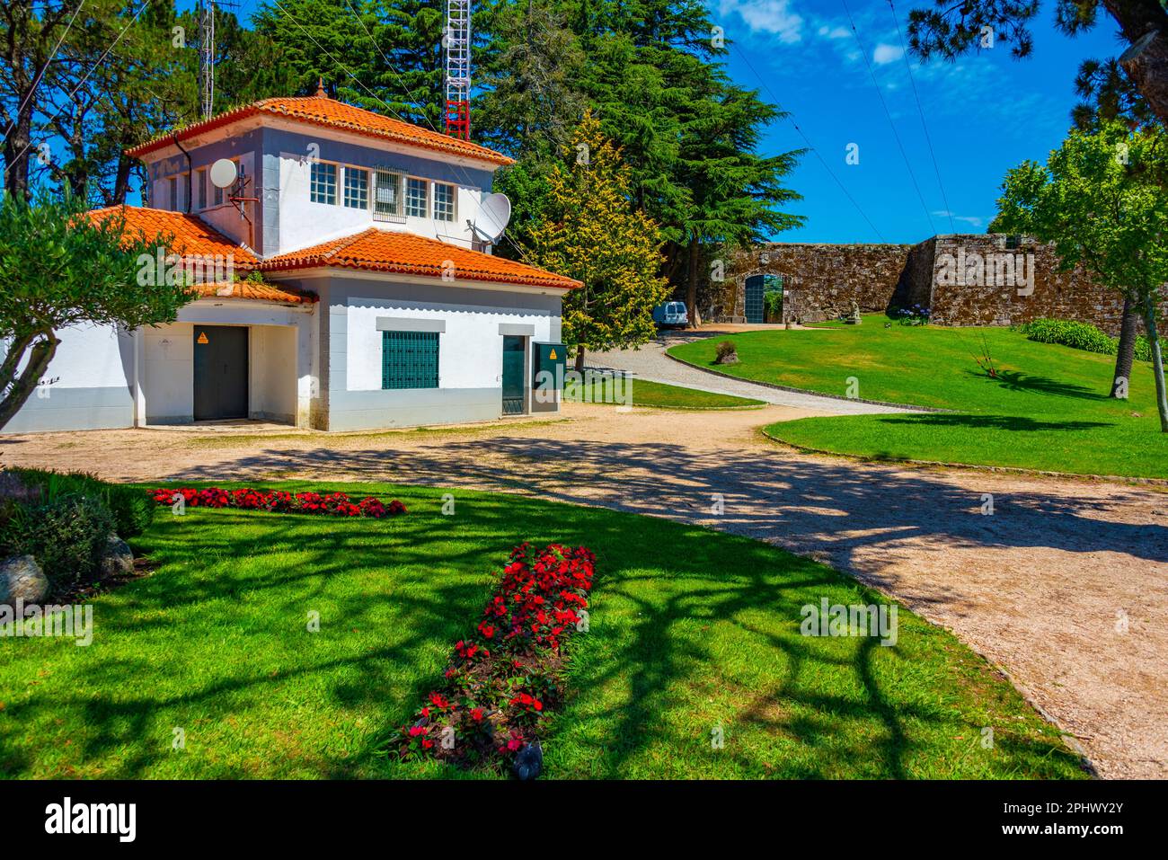 Park at the Castelo do Castro in Spanish town Vigo Stock Photo - Alamy