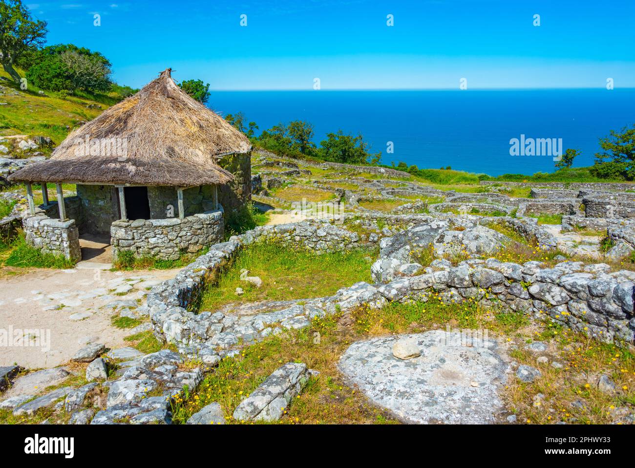 Castro de Santa Trega ancient celtic site near A Guarda in Spain Stock ...