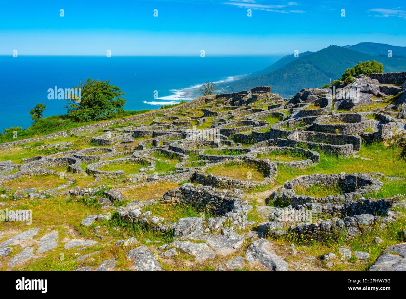 Castro de Santa Trega ancient celtic site near A Guarda in Spain Stock ...