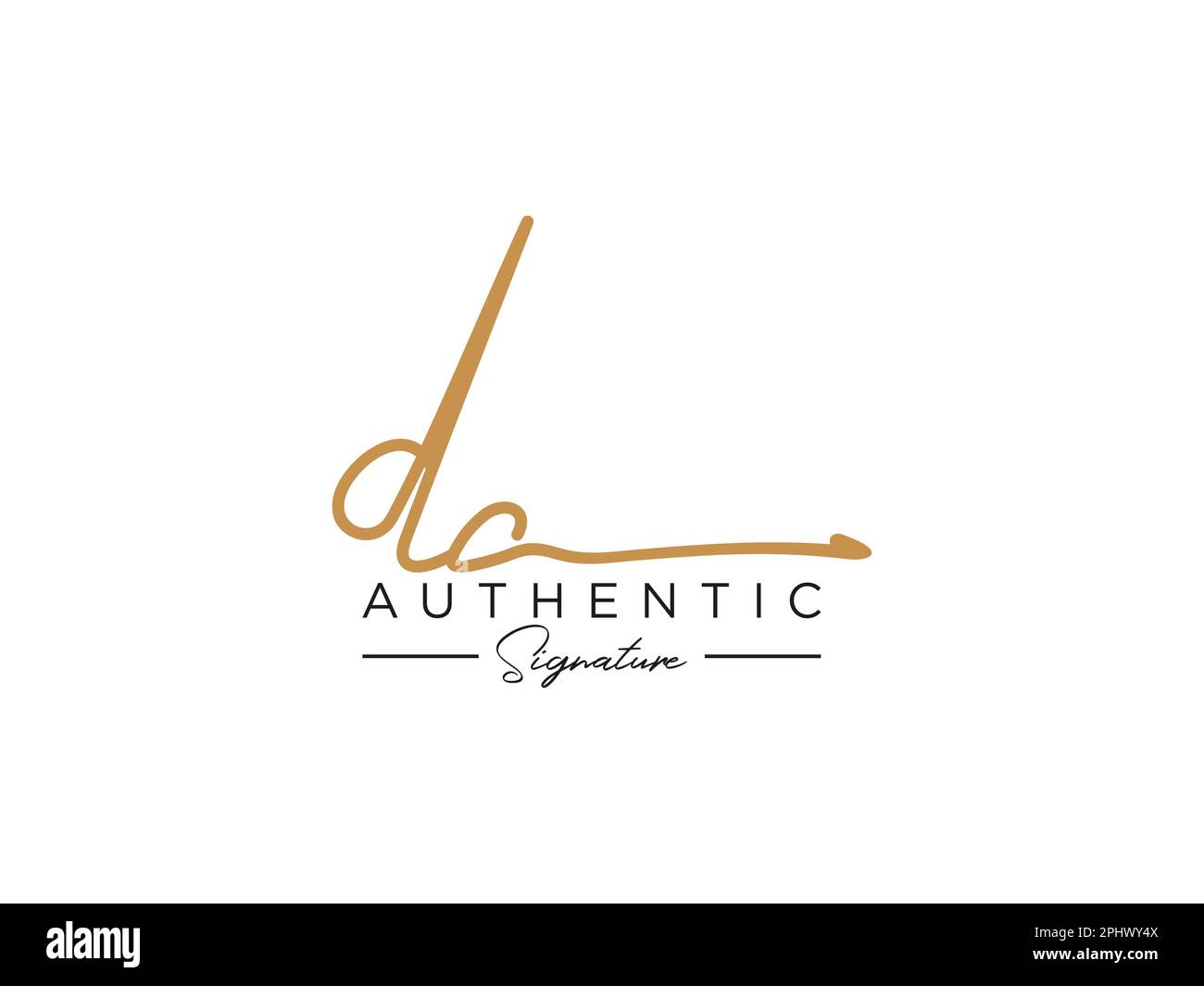 Letter DA Signature Logo Template Vector Stock Vector Image & Art - Alamy