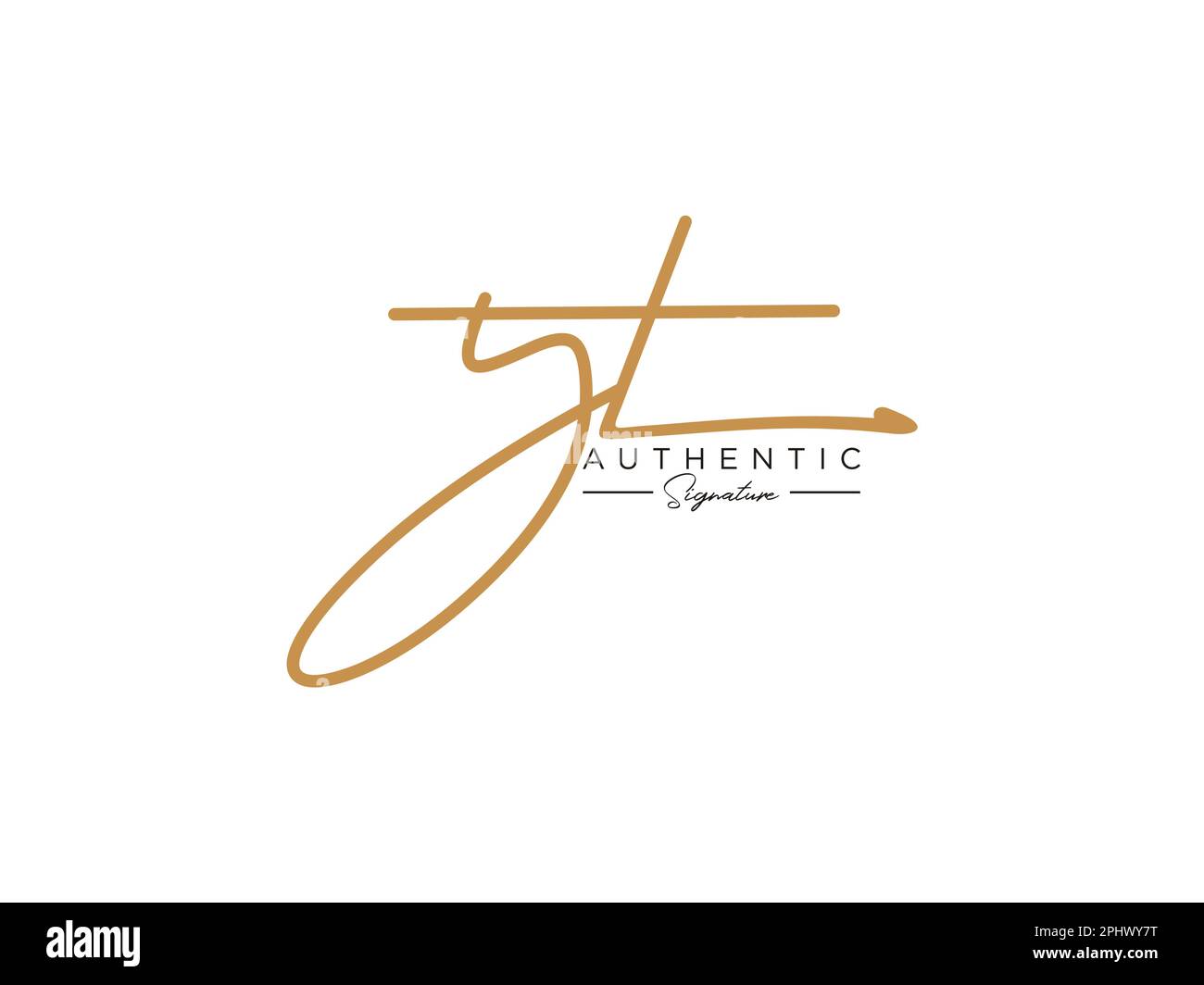 Letter YT Signature Logo Template Vector Stock Vector Image & Art - Alamy