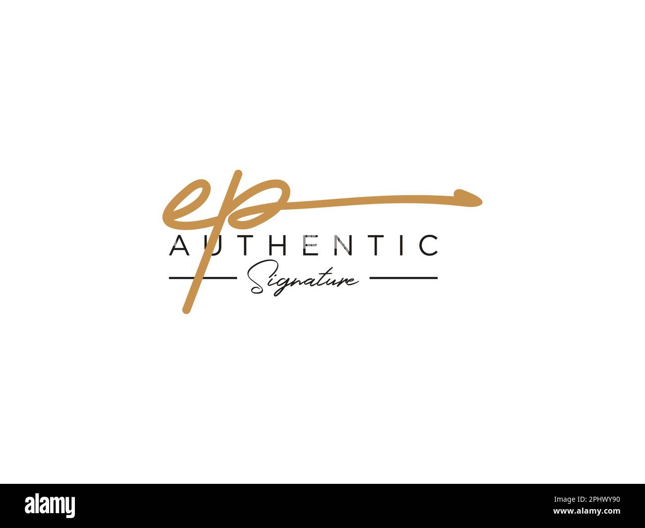 Letter EP Signature Logo Template Vector Stock Vector Image & Art - Alamy