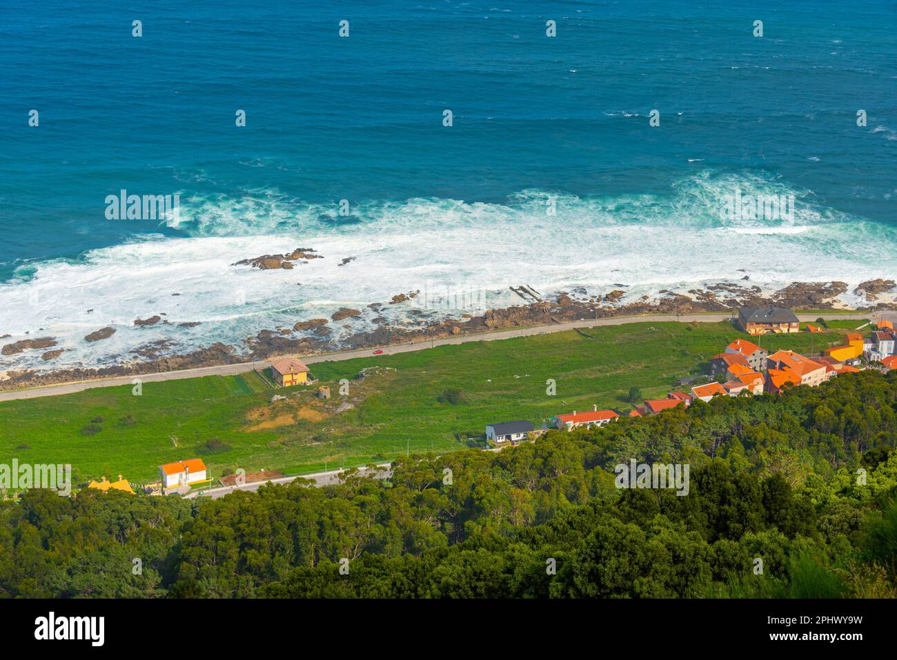 Coastline of Atlantic ocean near A Guarda in Spain Stock Photo - Alamy