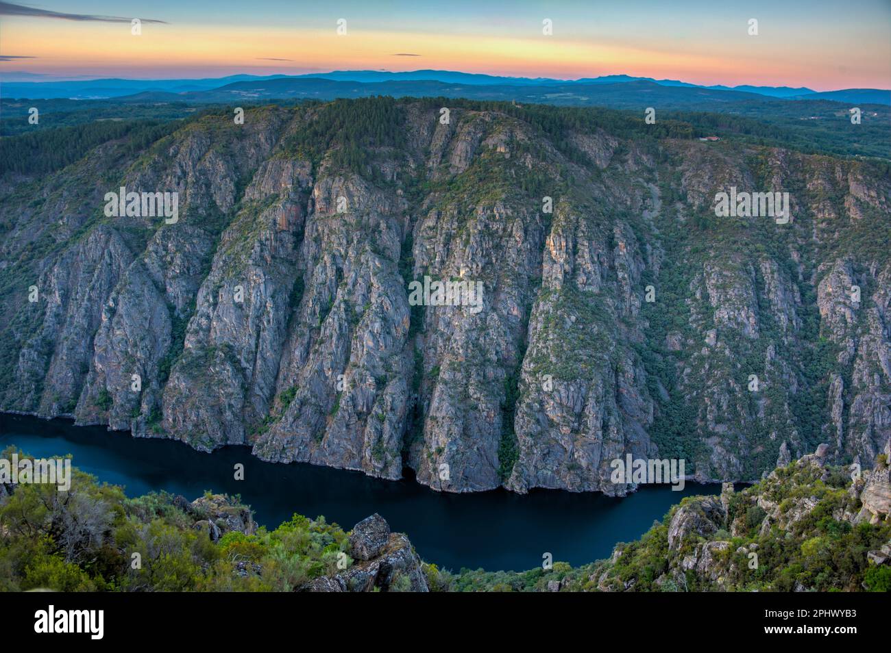 Balcones de Madrid viewpoint over river Sil in Spain Stock Photo - Alamy