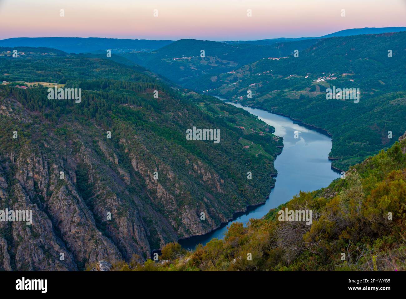 Balcones de Madrid viewpoint over river Sil in Spain Stock Photo - Alamy