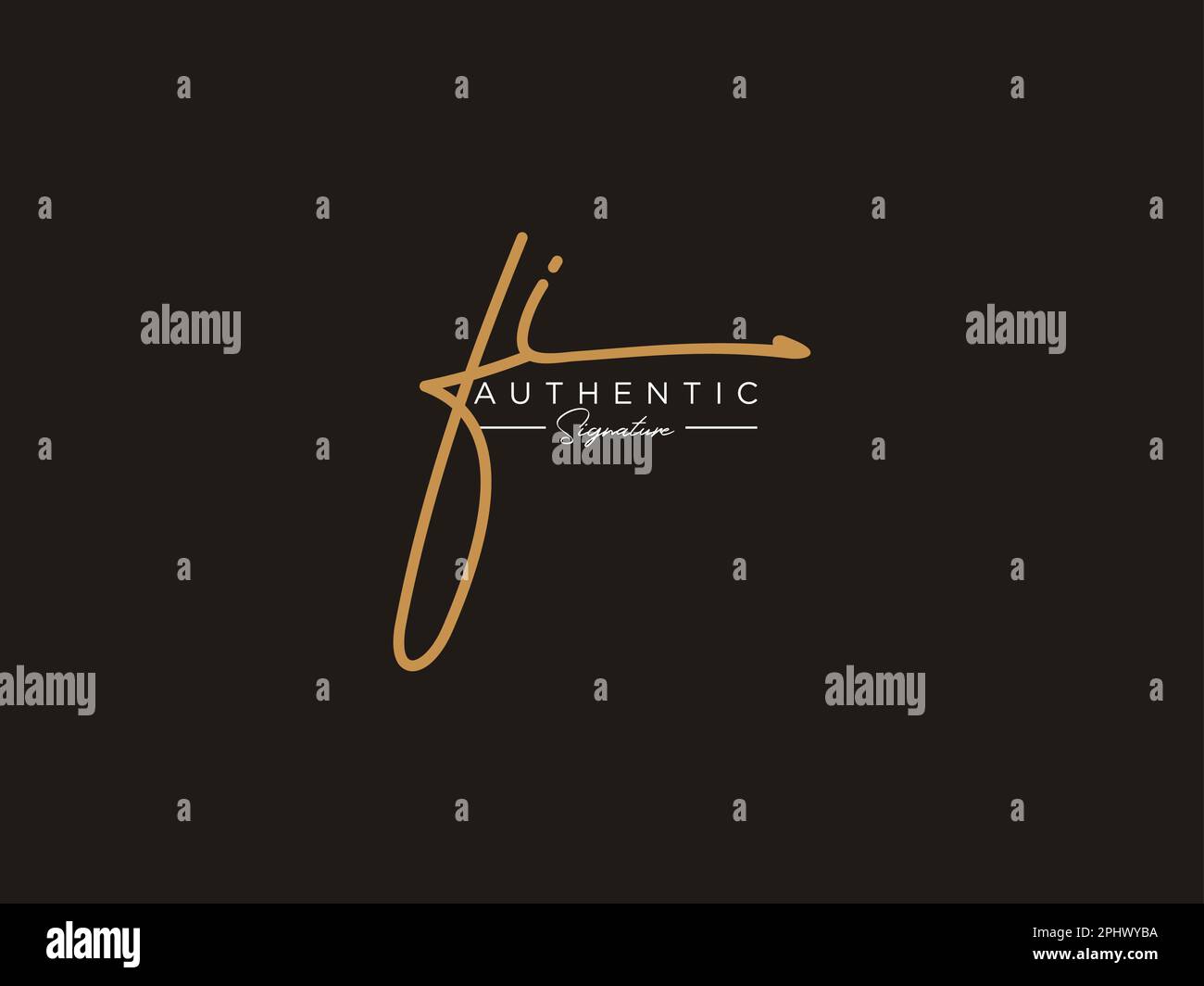 Fi letter design hi-res stock photography and images - Alamy
