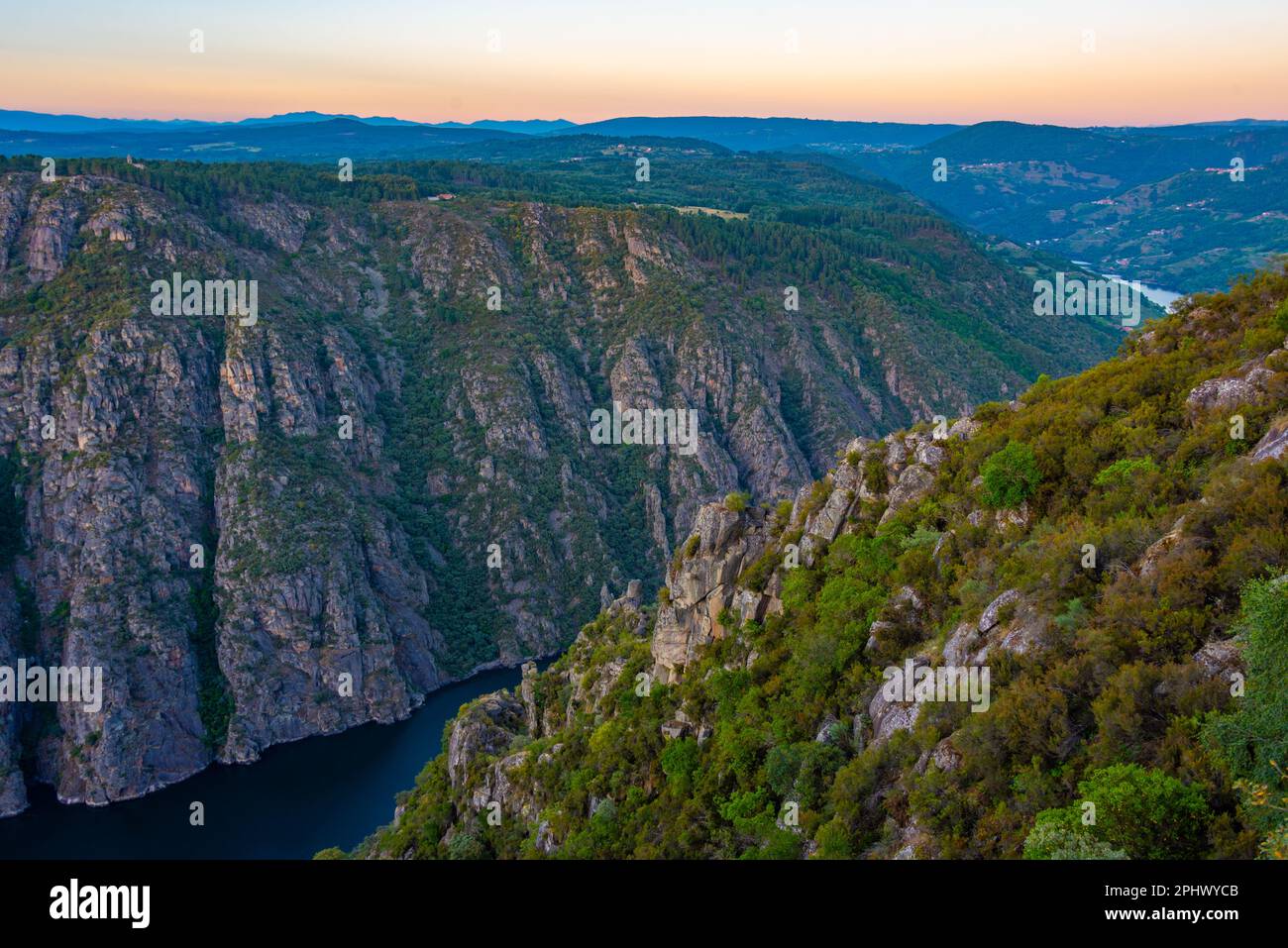 Balcones de Madrid viewpoint over river Sil in Spain Stock Photo - Alamy