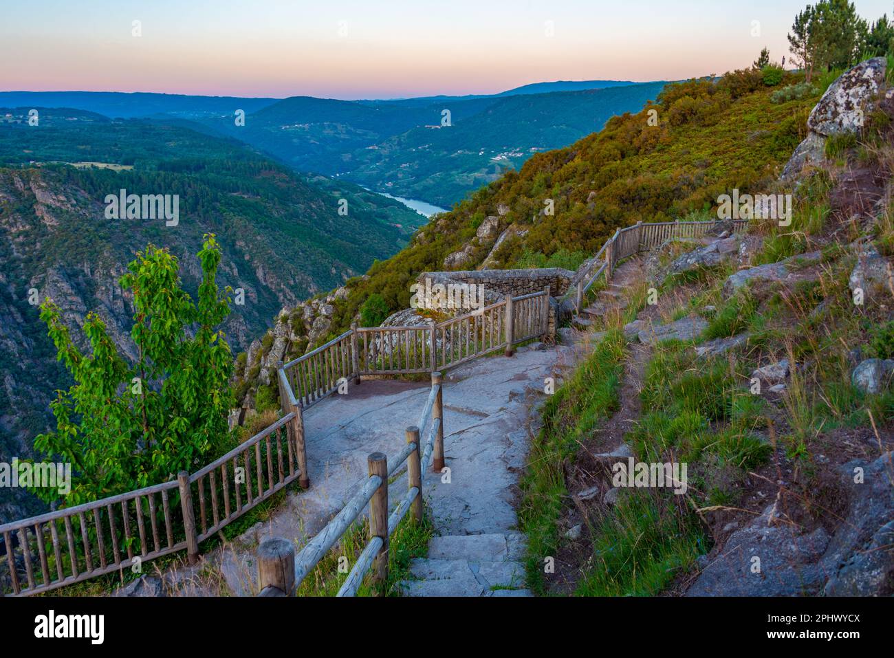 Balcones de Madrid viewpoint over river Sil in Spain Stock Photo - Alamy