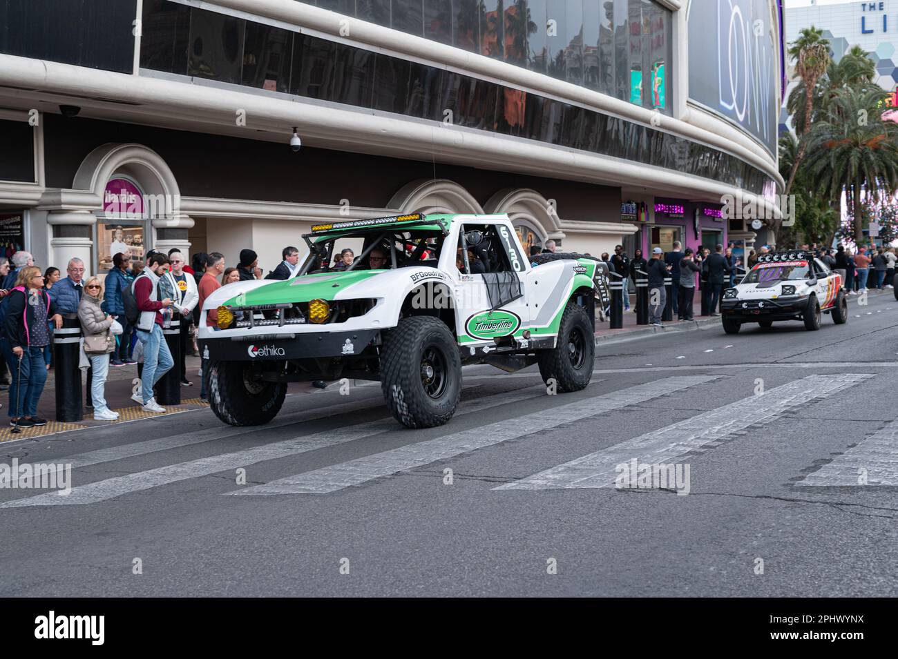 Baja Racing trucks roll down Las Vegas Strip March 8th 2023 The 2023 BF ...