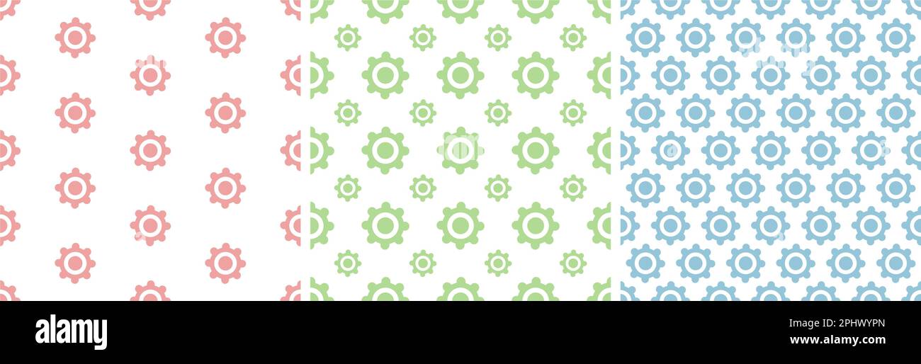 Set of Happy Labor Day Seamless Pattern Design Illustration with ...