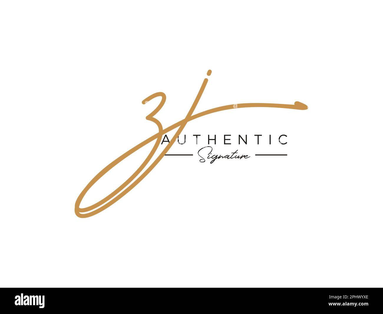 Letter ZJ Signature Logo Template Vector Stock Vector Image & Art - Alamy