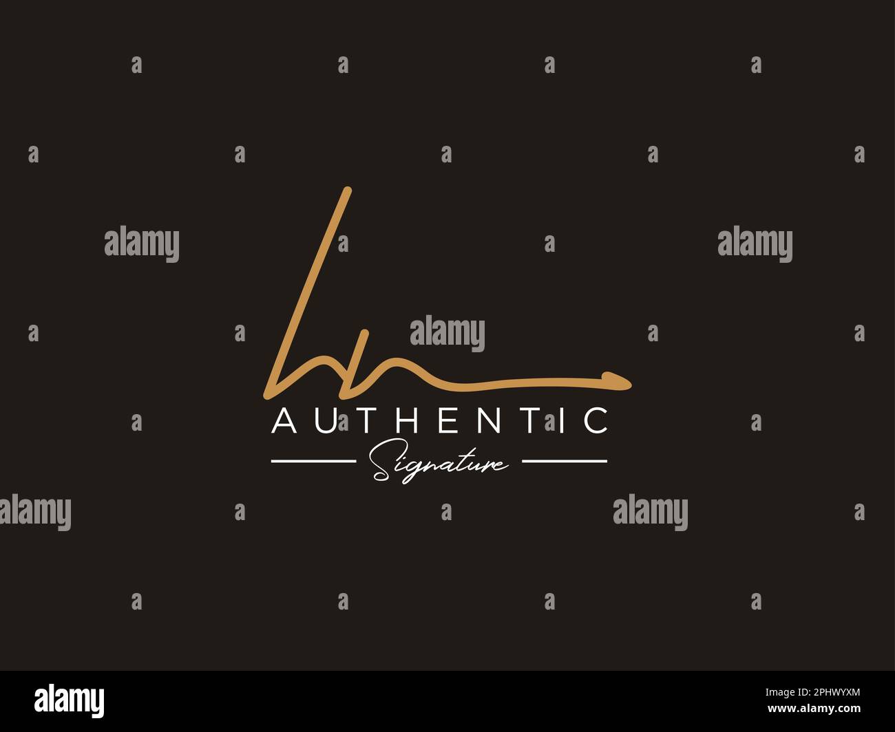 Hn signature Stock Vector Images - Alamy