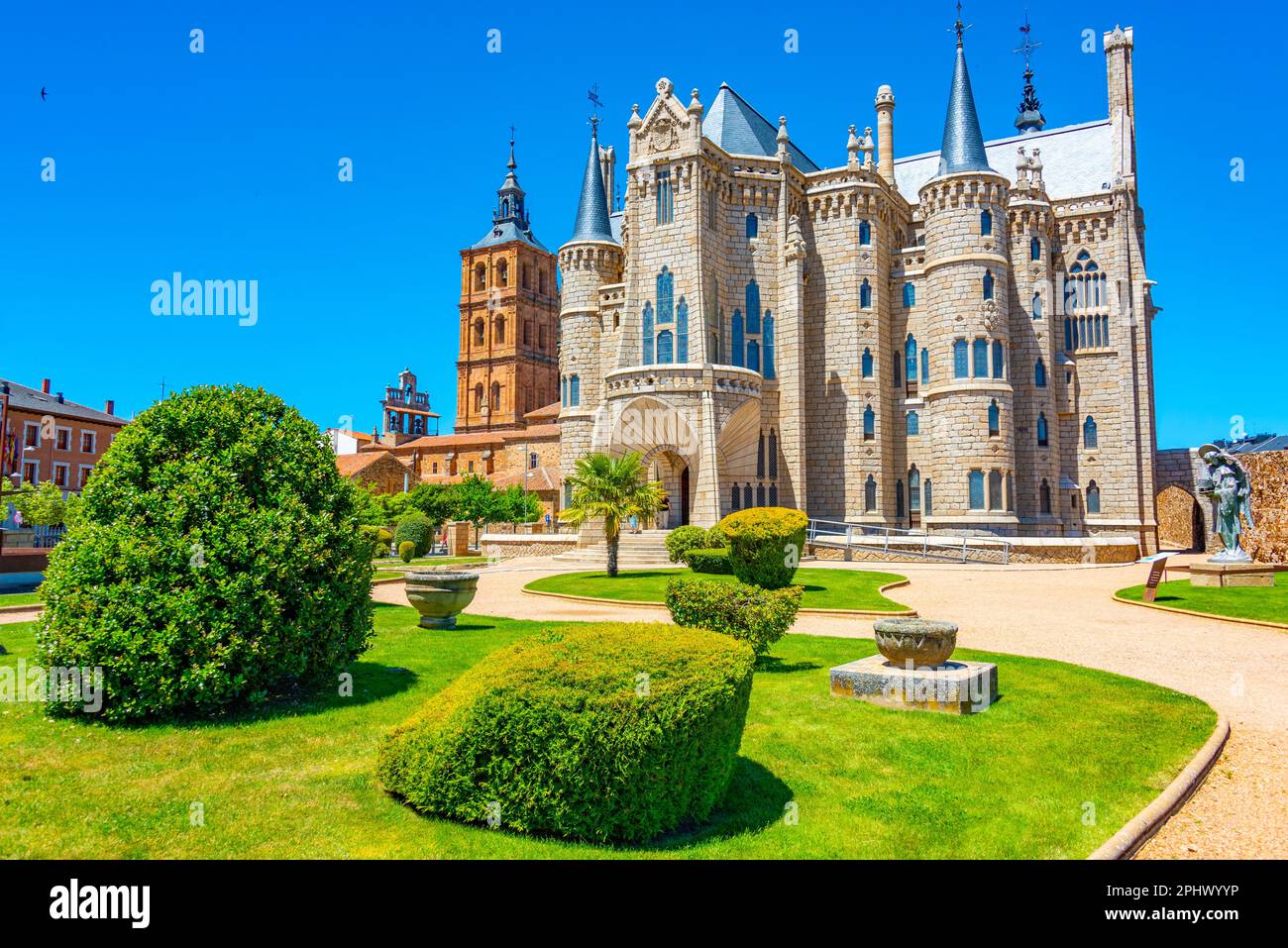 Palace of Gaudi in Spanish town Astorga Stock Photo - Alamy