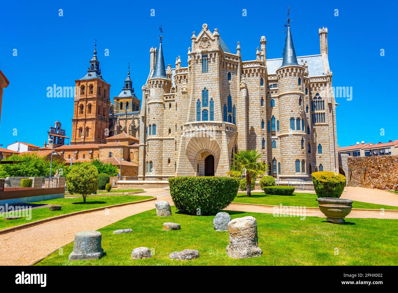 Palace of Gaudi in Spanish town Astorga Stock Photo - Alamy